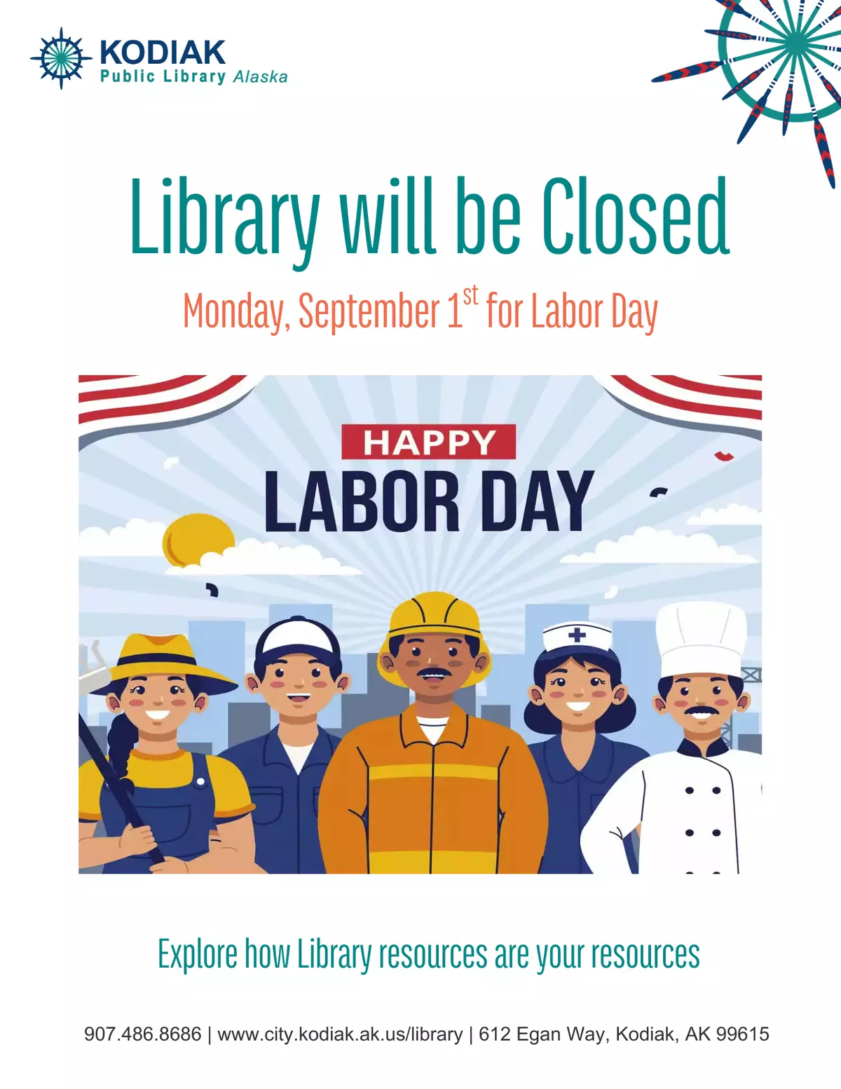 Closed Labor Day | Kodiak, AK